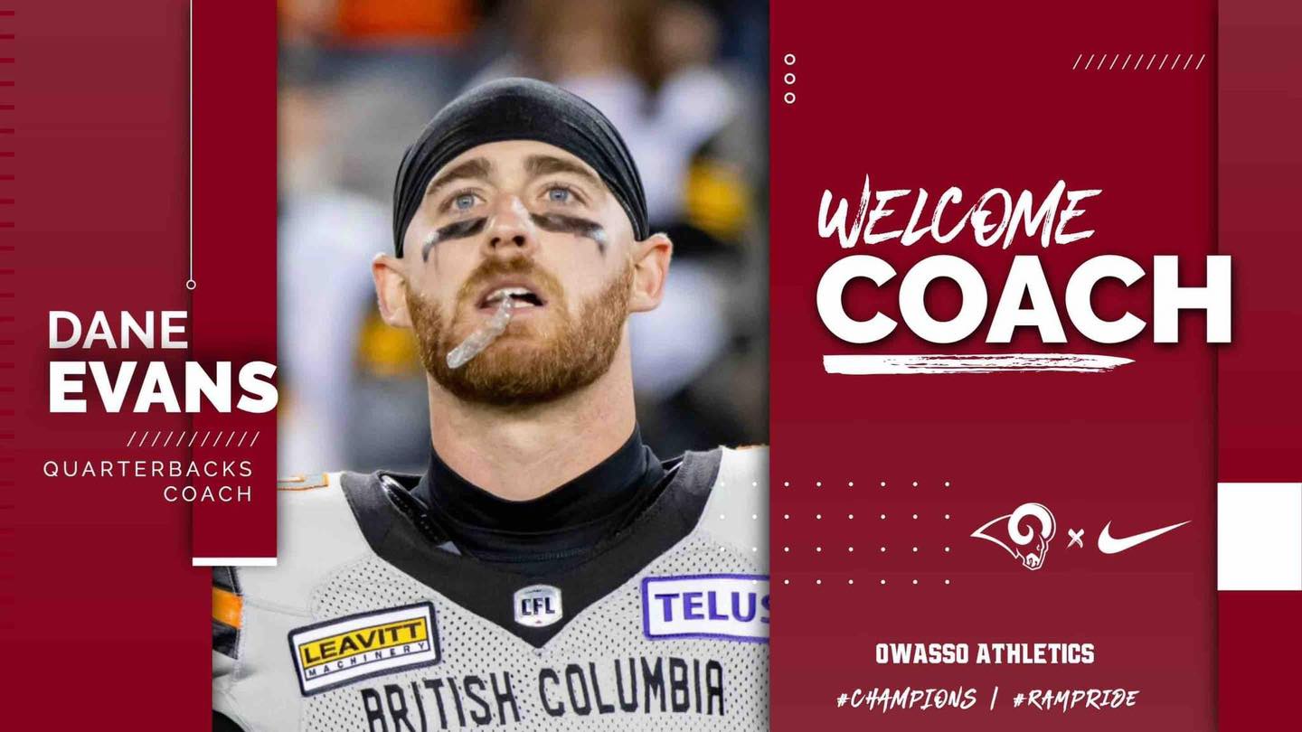 Owasso hires Dane Evans as QB coach - Owassoisms.com