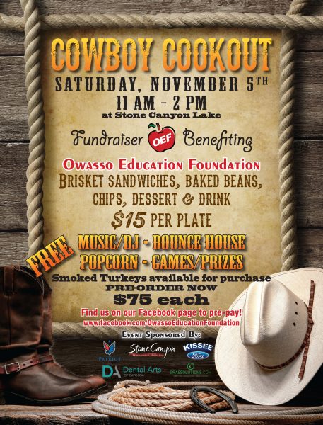 Cowboy Cookout November 5 Benefiting Owasso Education Foundation ...