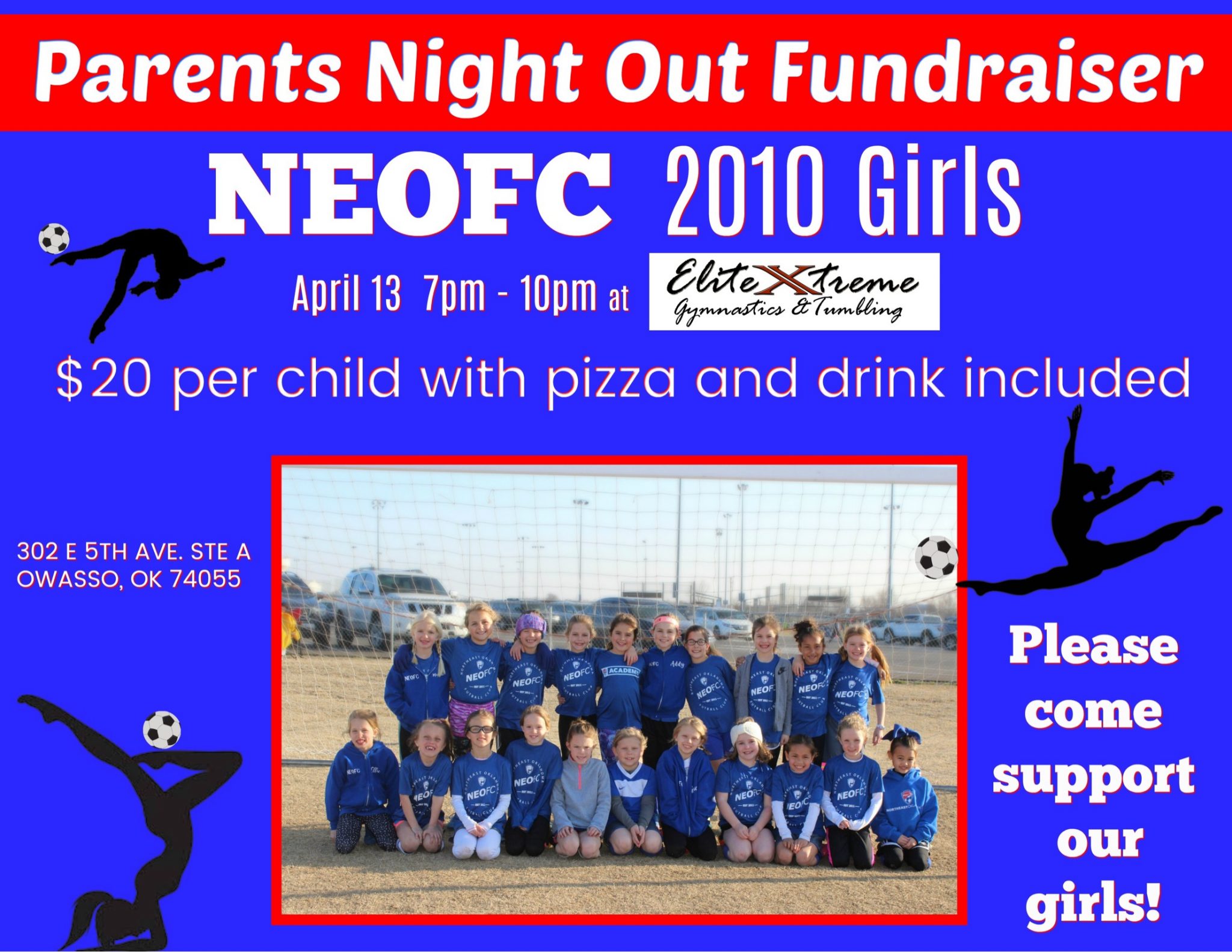 NEOFC Girls Soccer Parents Night Out Fundraiser - Owassoisms.com