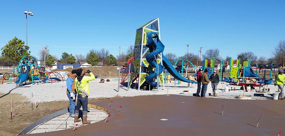 95% of Funtastic Island Playground in Place! - Owassoisms.com