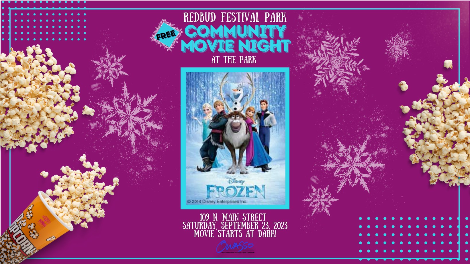 Redbud Festival park Community Movie Night - Owassoisms.com