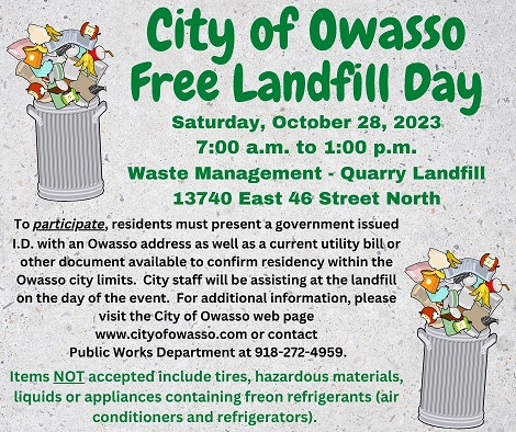 Free land fill day - Owassoisms.com